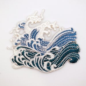 Iron-on Sea Wave Patch/janpanese Art Patch/sea Wave Patch/decorative ...