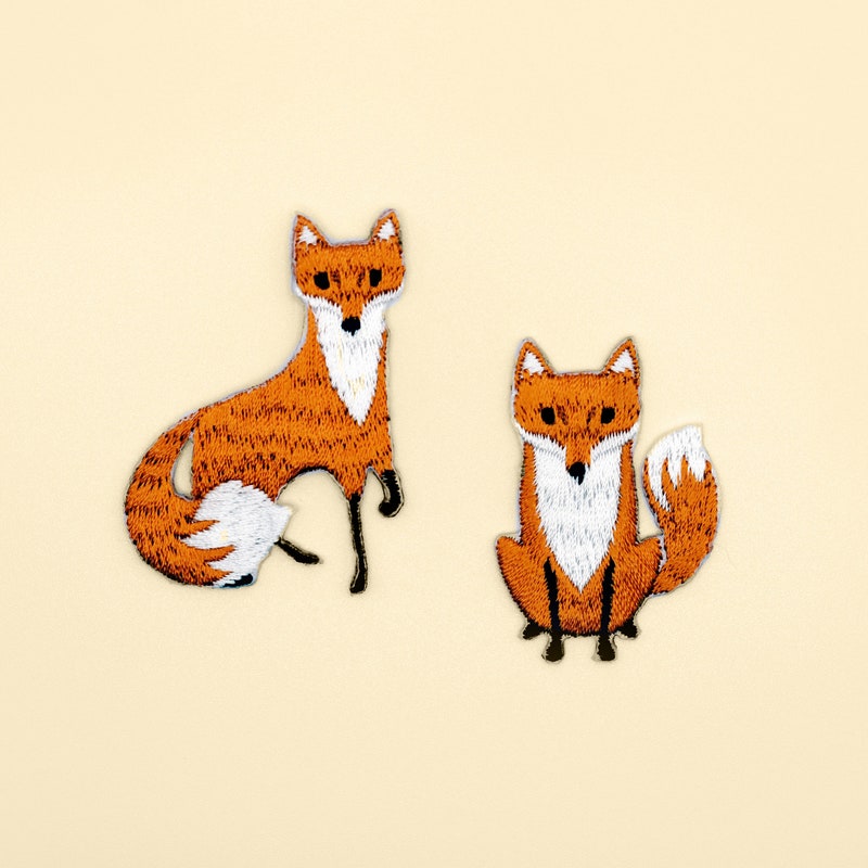 Embroidered Fox Patches - Etsy