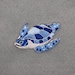 Stick-on Blue Sea Turtle Patch/turtle Badge/diy Embroidery/decorative ...