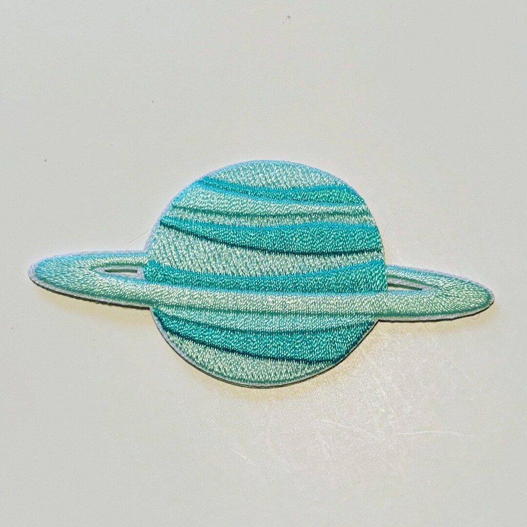 Stick-on Large Uranus Planet Patch/planet Badge/embroidered - Etsy