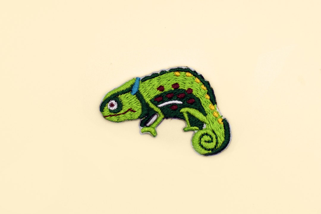 Chameleon Iron-on Patch/wild Life Badge/chameleon Badge/decorative ...