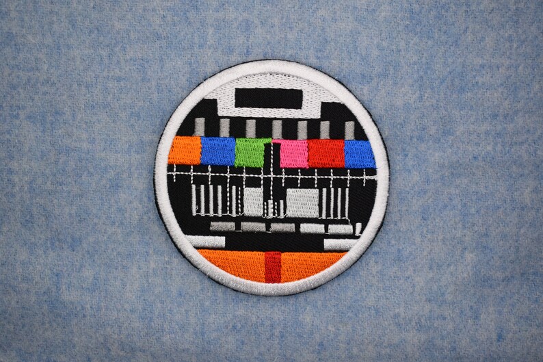 Iron-on No Signal TV Patch/television Sabc Test Pattern Patch ...