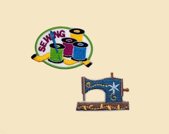 2 Machine Sewing Merit Badge Patch Any Color Combo - Etsy