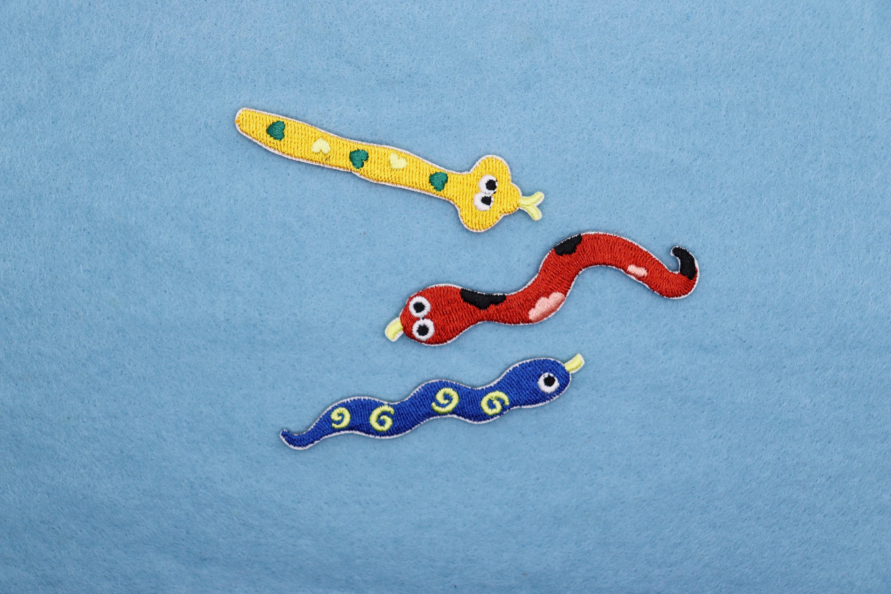 Stick-on Snake Patch/snake Badge/cartoon Animal Patch/decorative Patch ...