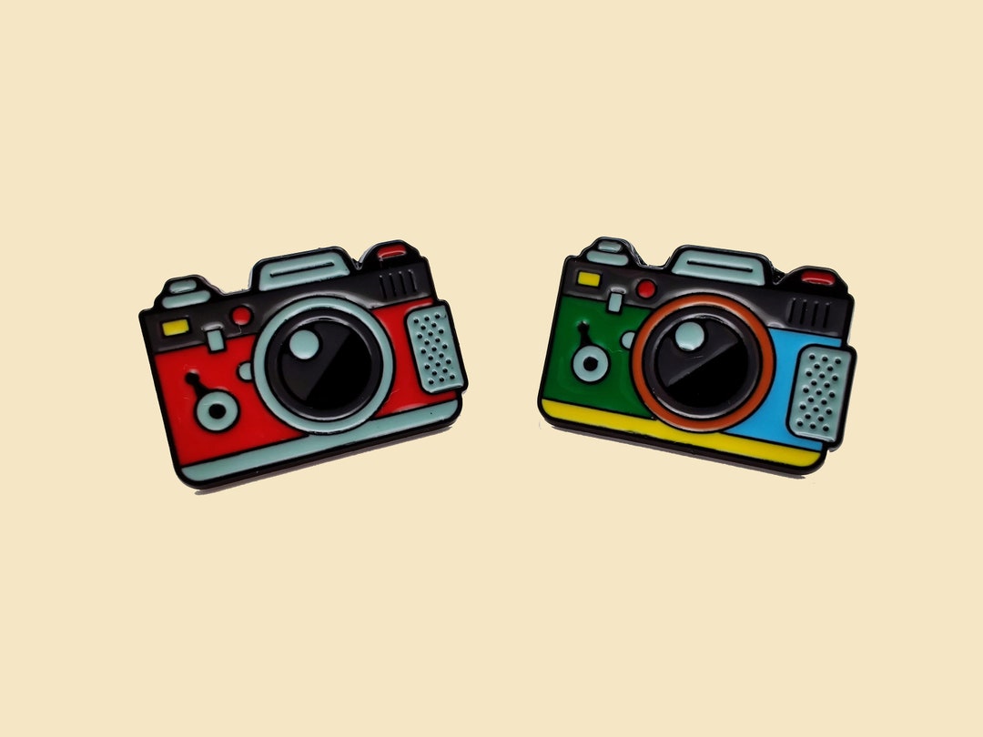 Vintage Camera Badge Pins/retro Camera Pins/80s Pins/mini Camera Pin ...