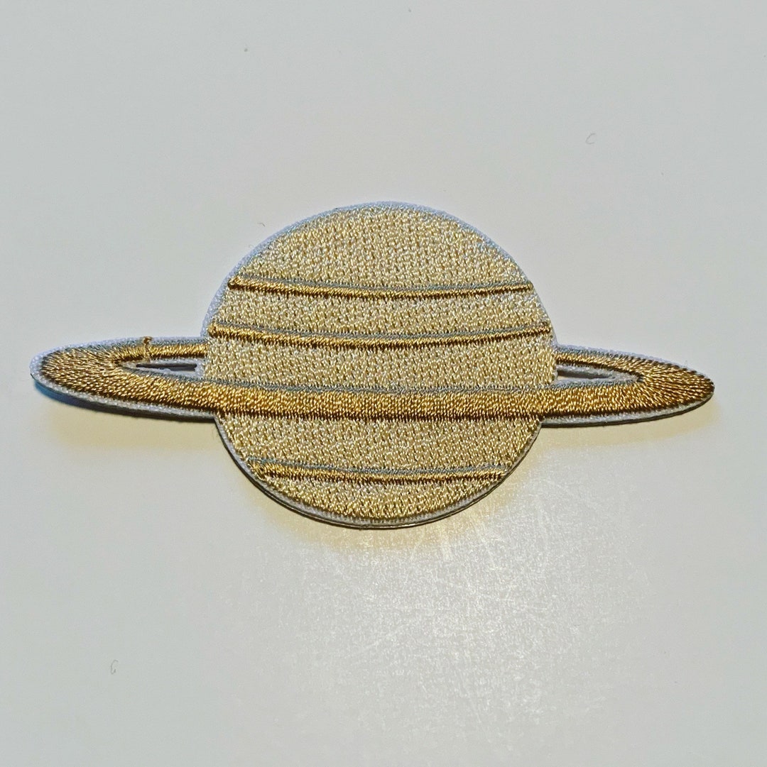 Stick-on Large Saturn Planet Patch/funny Gifts/embroidered - Etsy