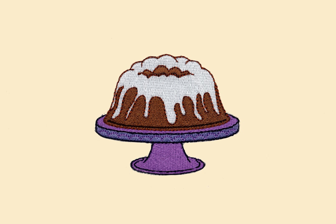 Iron-on Large Creamy Chocolate Cake Patch/food Badge/decorative Patch ...