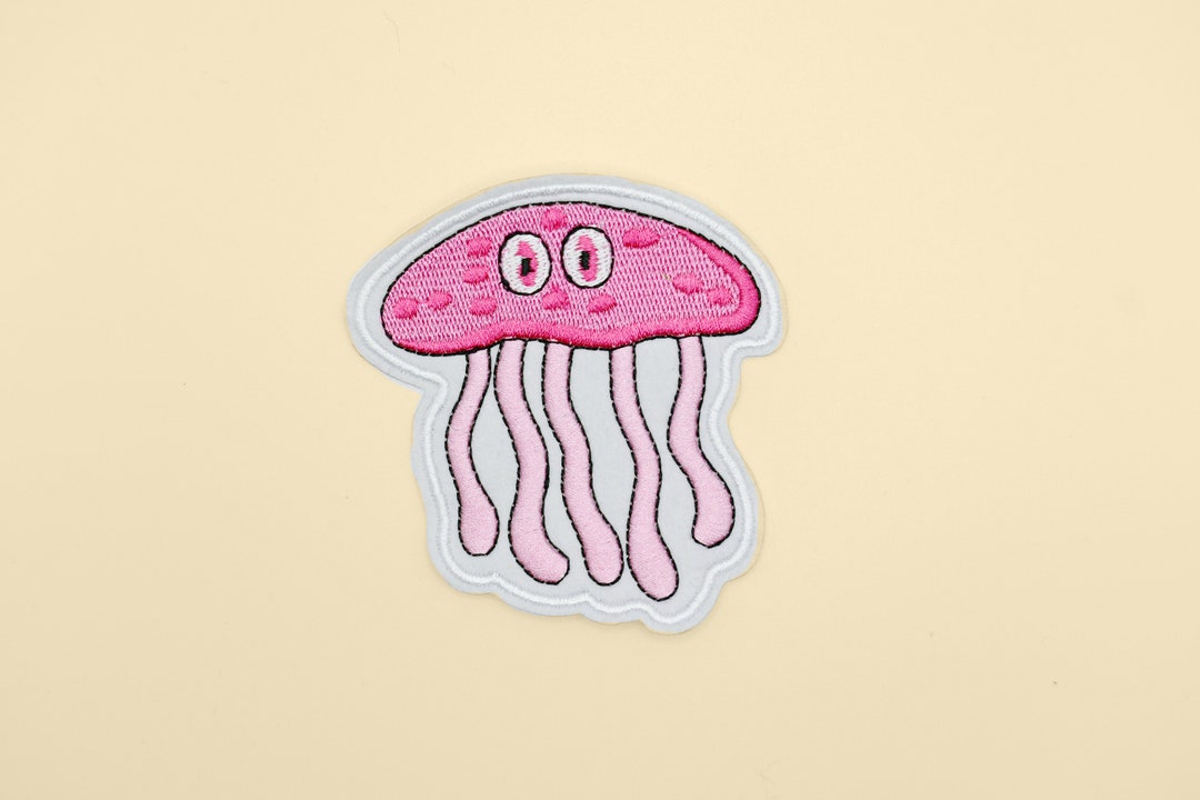 Large Jellyfish Iron on Patch/jellyfish Badge/cartoon Animal Patch ...