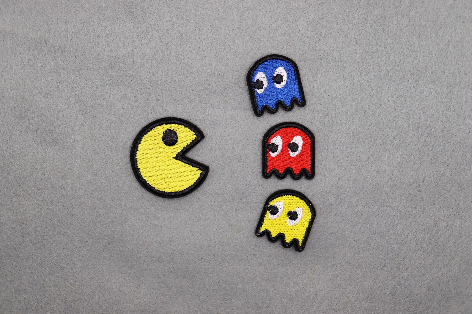 Stick-on Mini Arcade Game Patch – Pac-man Embroidered Applique for DIY ...