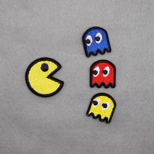 Stick-on Mini Game Pac-man Patch/gaming Badge/diy Embroidery/decorative ...