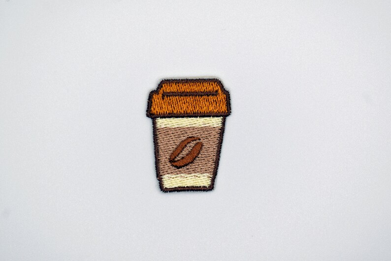 Coffee Cups Iron-on Patch/coffee Badge/cafe Lover Badge/decorative ...