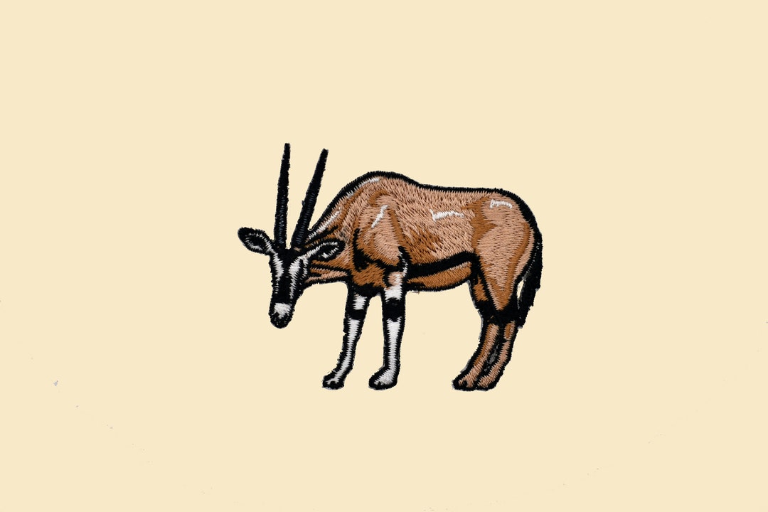Iron-on Antelope Gazelle Patch/nature Animal Badge/goat Badge ...