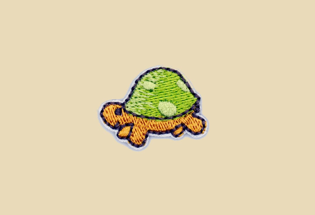 Iron-on Mini Turtle Patch/turtle Badge/cartoon Animal Patch/decorative ...