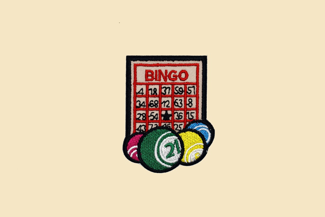 Large Bingo Iron-on Patch/good Luck Bingo Game Badge/decorative Patch ...