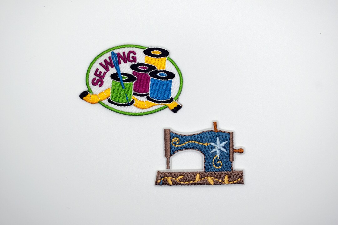 Sewing Iron-on Patch/sewing Badge/sewing Machine Thread - Etsy