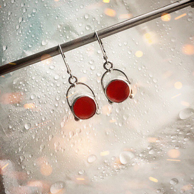 Custom Made Custom Coloured Red flash Glass Style Genuine - Etsy