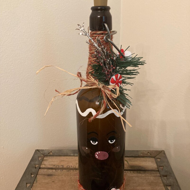 Gingerbread Wine Bottle - Etsy