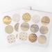 45 Pcs Round Gold Foil Stickers for All Occasion - Etsy Canada