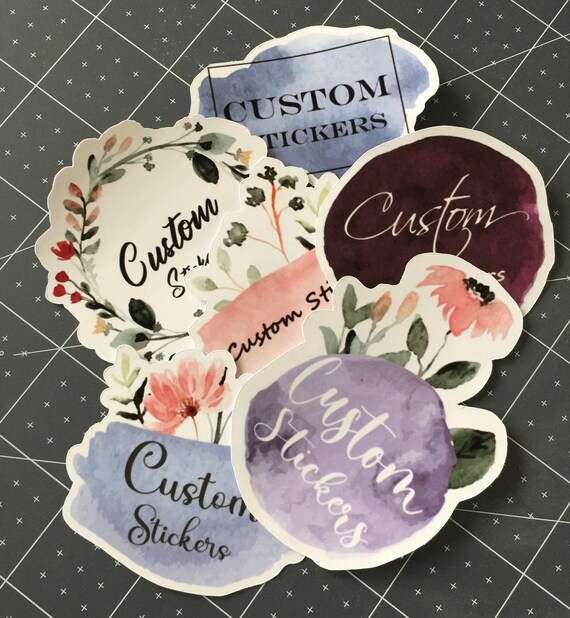 Custom Sticker Personalized Glossy/matte/kraft Sticker With - Etsy