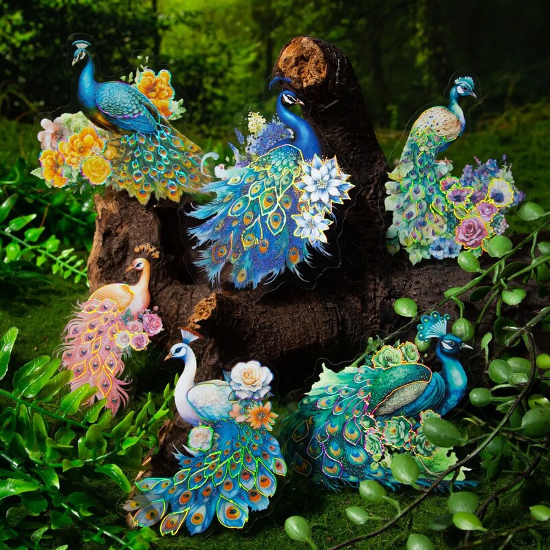 Peacock Stickers - Etsy