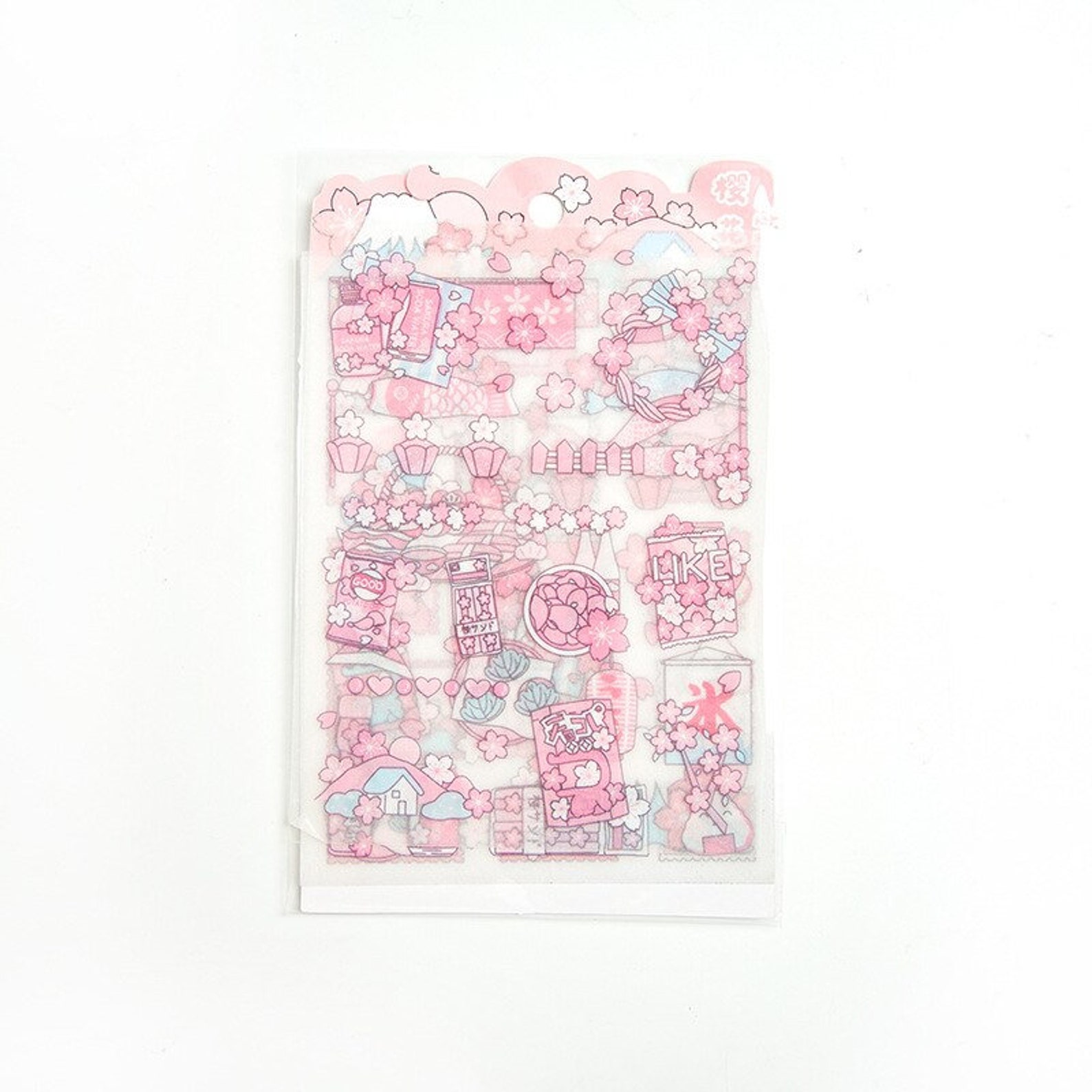 4 Sheets/pack Pink Stickers 5 Designs - Etsy Canada