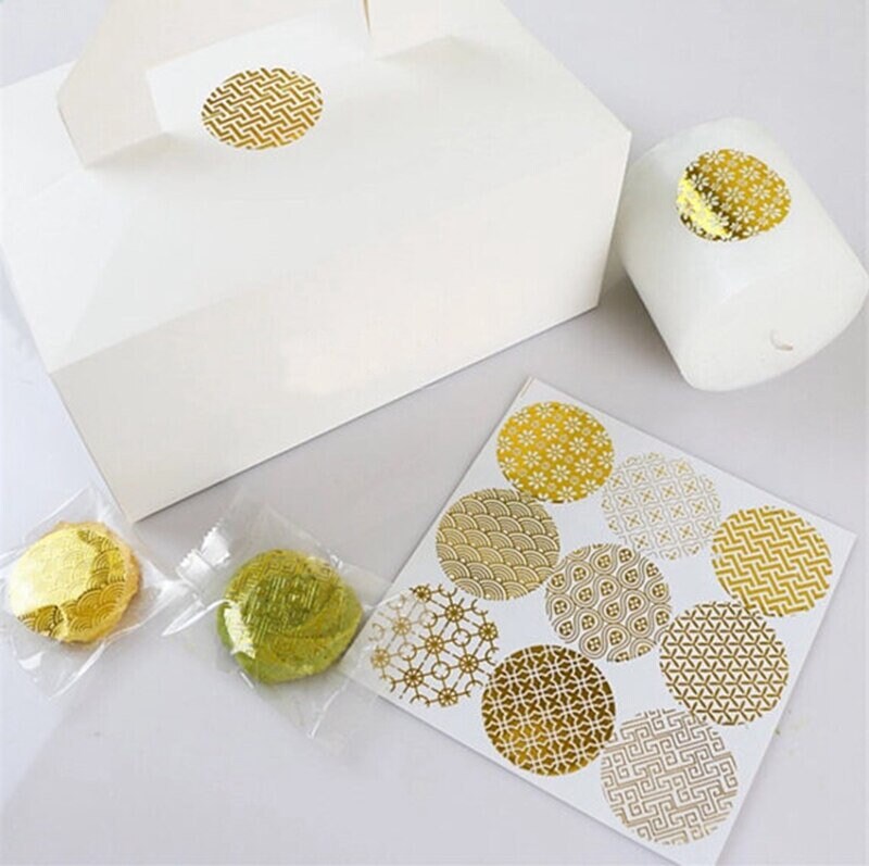 45 Pcs Round Gold Foil Stickers for All Occasion - Etsy