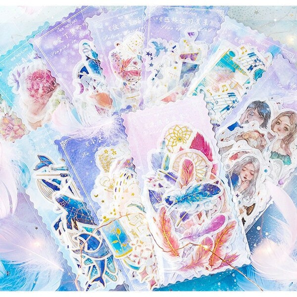 Watercolour Stickers - Etsy