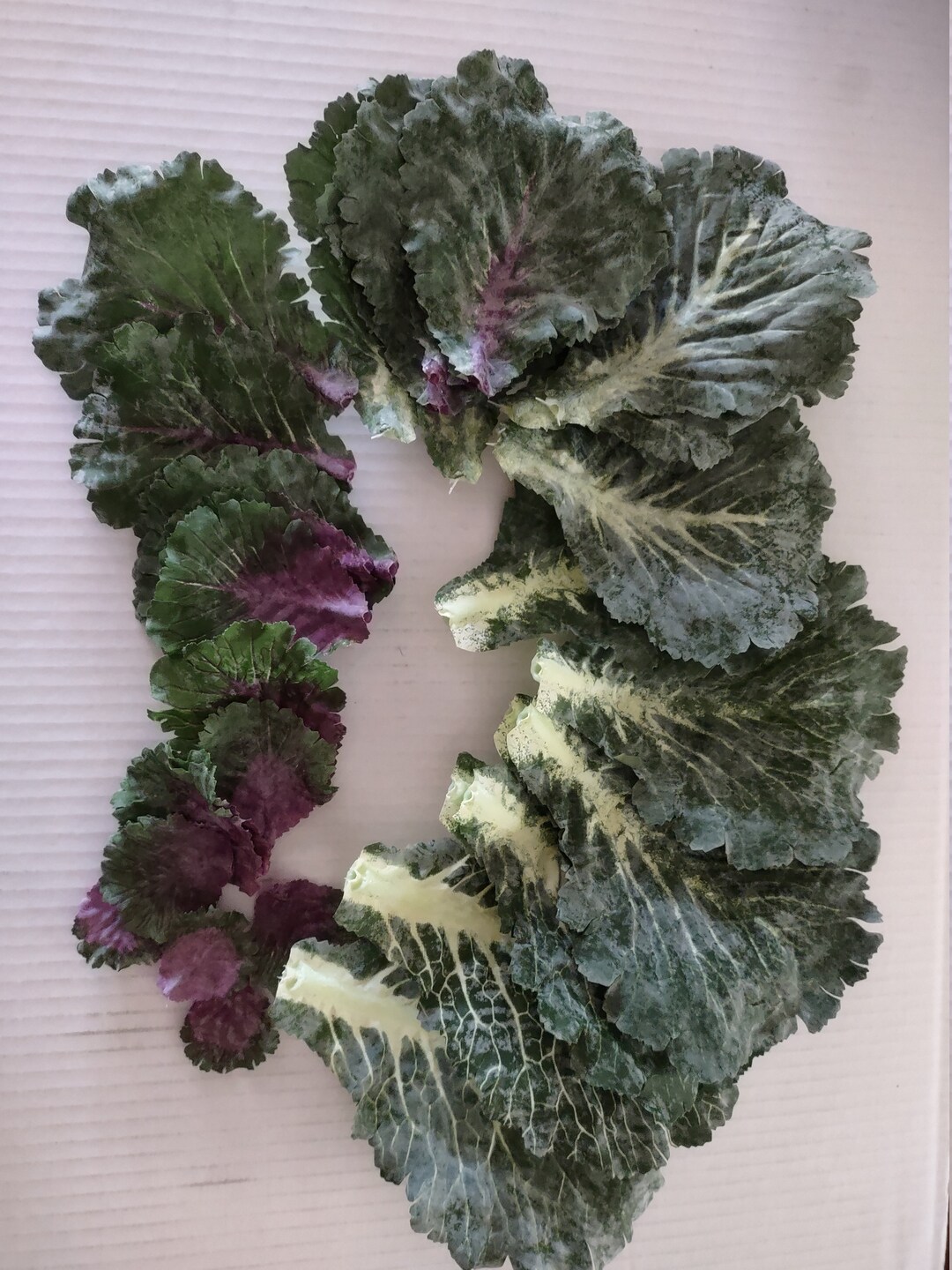 30 Artificial Cabbage Leaves - Etsy