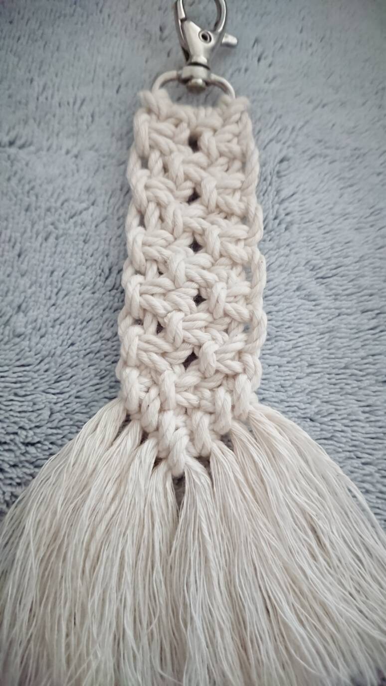 Macrame Key Ring / Macrame Weaving / Macrame Bag Jewelry - Etsy