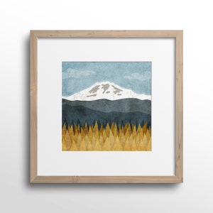 Mt Adams, Washington Mountain Wall Art - 4x4, 5x5, 8x8, 12x12 Print - Etsy