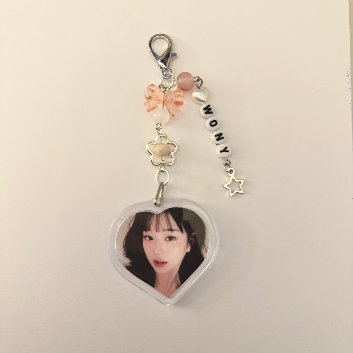Misc Kpop Heart Photo Keychain - Etsy