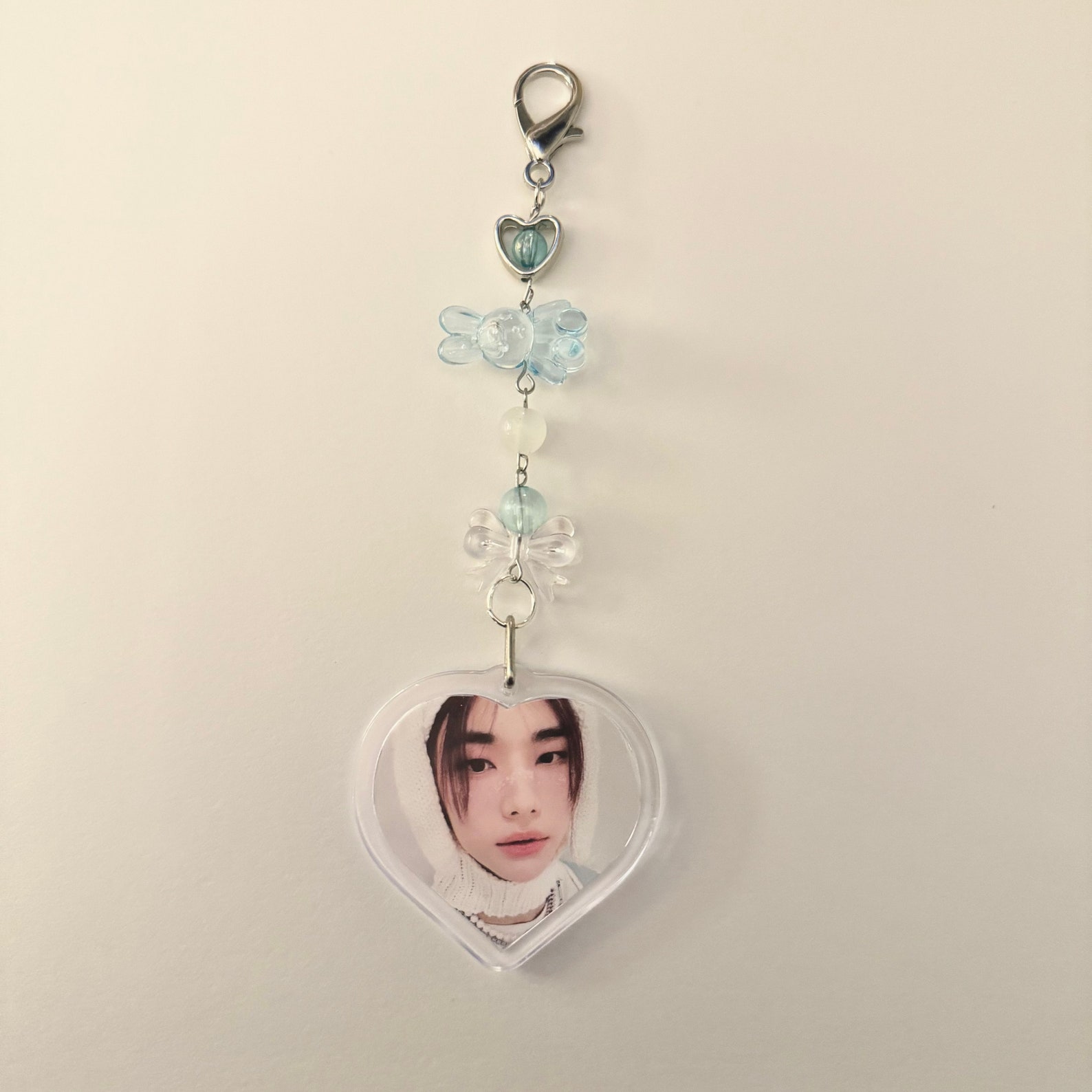 Misc Kpop Heart Photo Keychain - Etsy