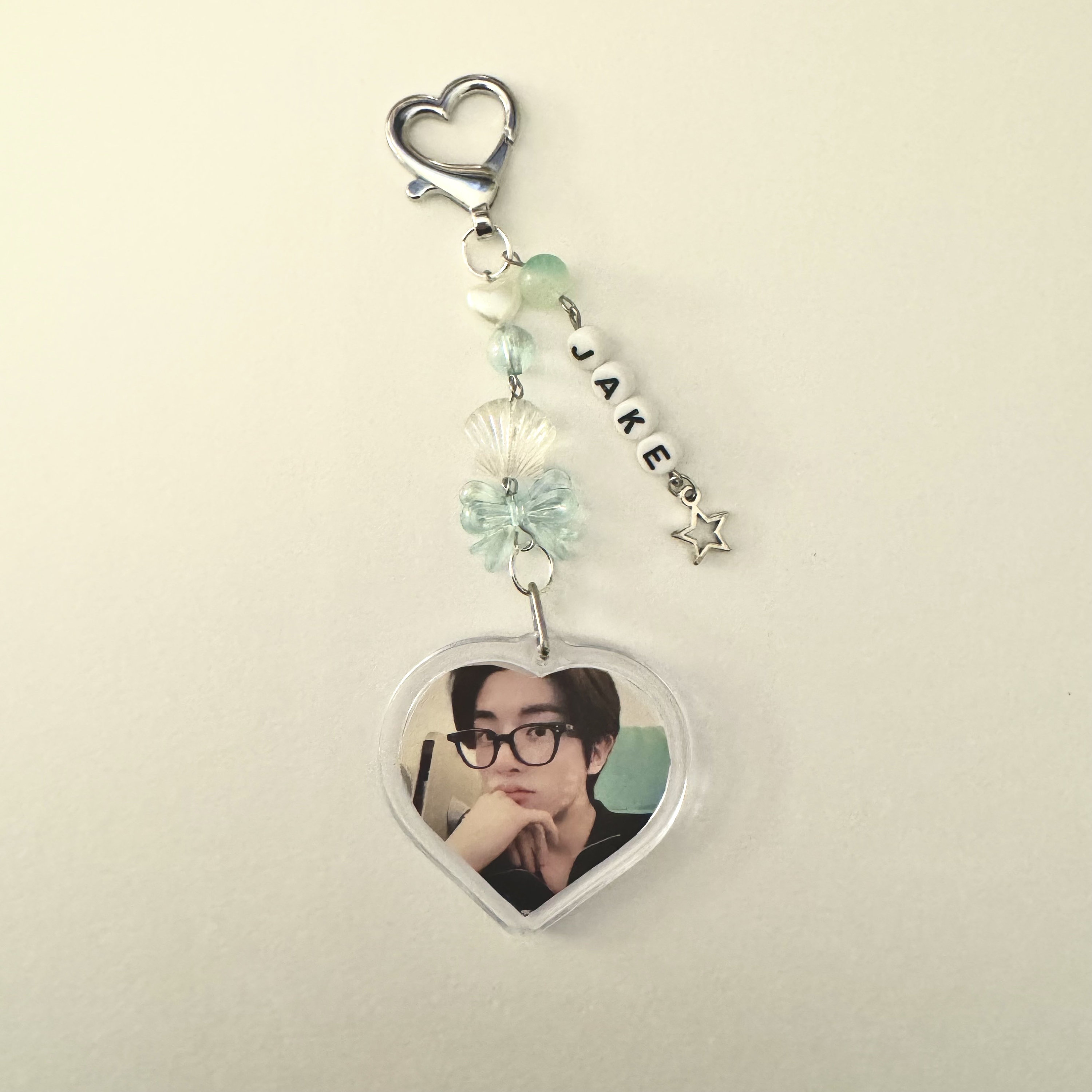 Misc Kpop Heart Photo Keychain - Etsy