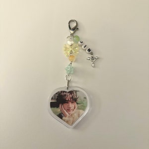 Misc Kpop Heart Photo Keychain - Etsy