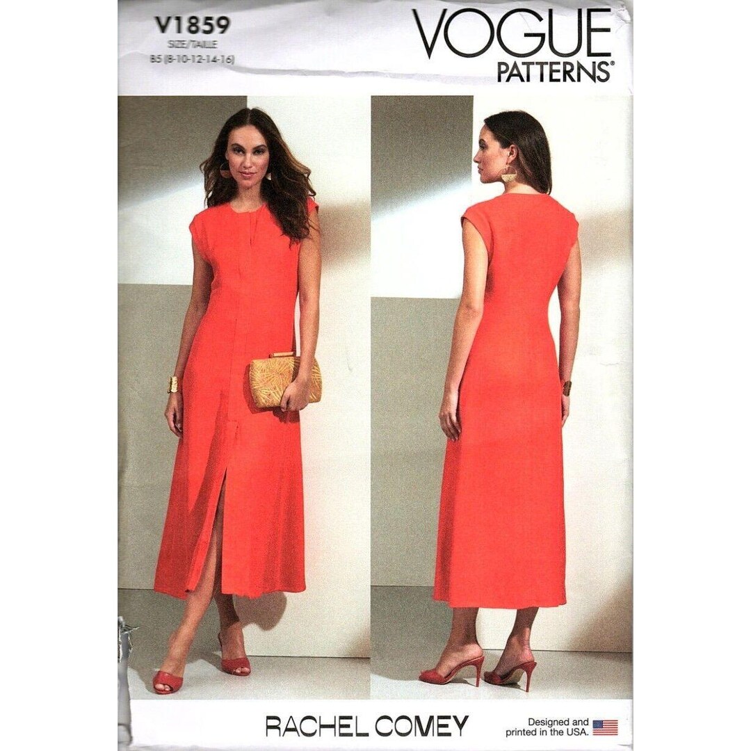 Vogue V1859 Misses 8 to 16 Rachel Comey Dress Easy UNCUT Sewing Pattern ...