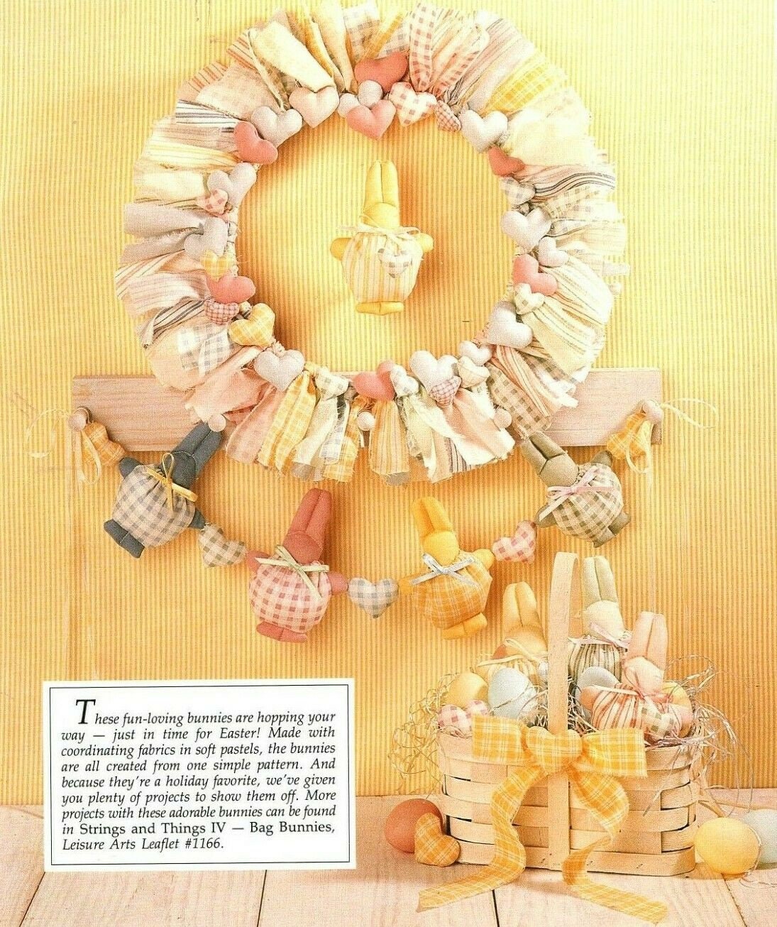 Leisure Arts craft leaflet Strings and Things Bag Bunnies 18 Projects ...