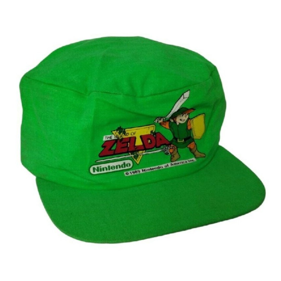 Vintage Nintendo the Legend of Zelda 1989 Green Painters Cap Hat Single ...