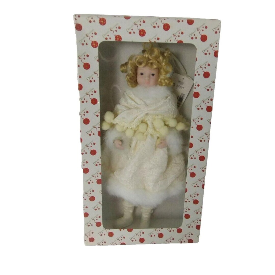 Vintage Dillards Victorian Porcelain Doll With Winter Outfit New With ...