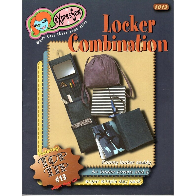 Express Sew Locker Combinations Locker Caddy Sewing Patterns 2002 - Etsy