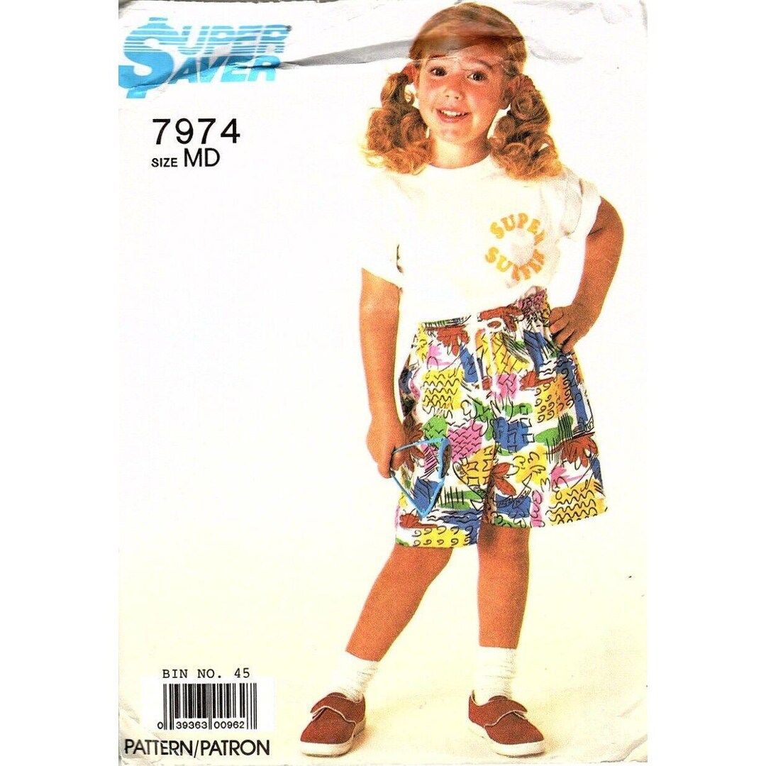 Simplicity 7974 Girls Medium Burmuda Shorts Uncut Sewing Pattern New - Etsy