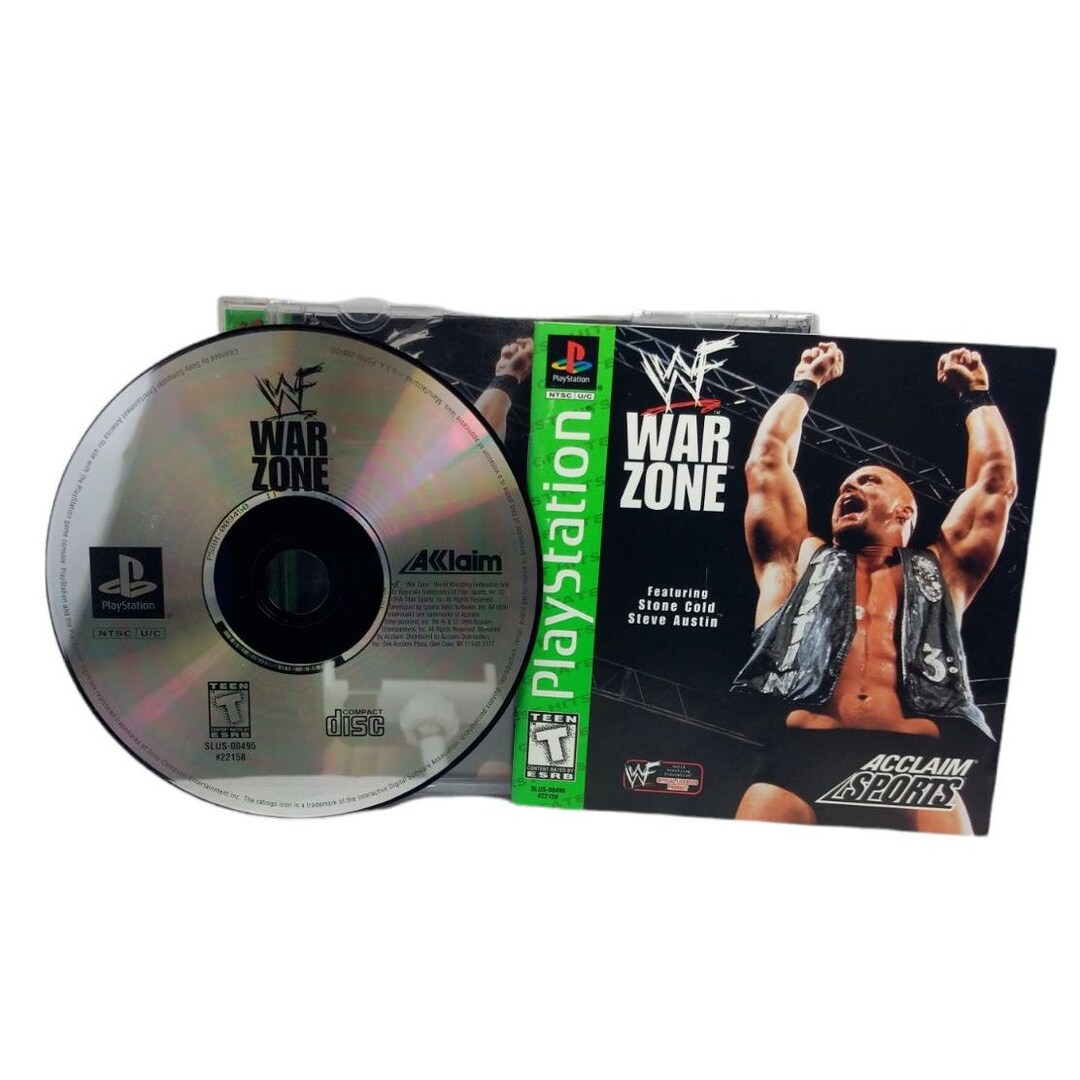 WWF WWE War Zone Greatest Hits sony Playstation 1, 1998 100% Complete ...