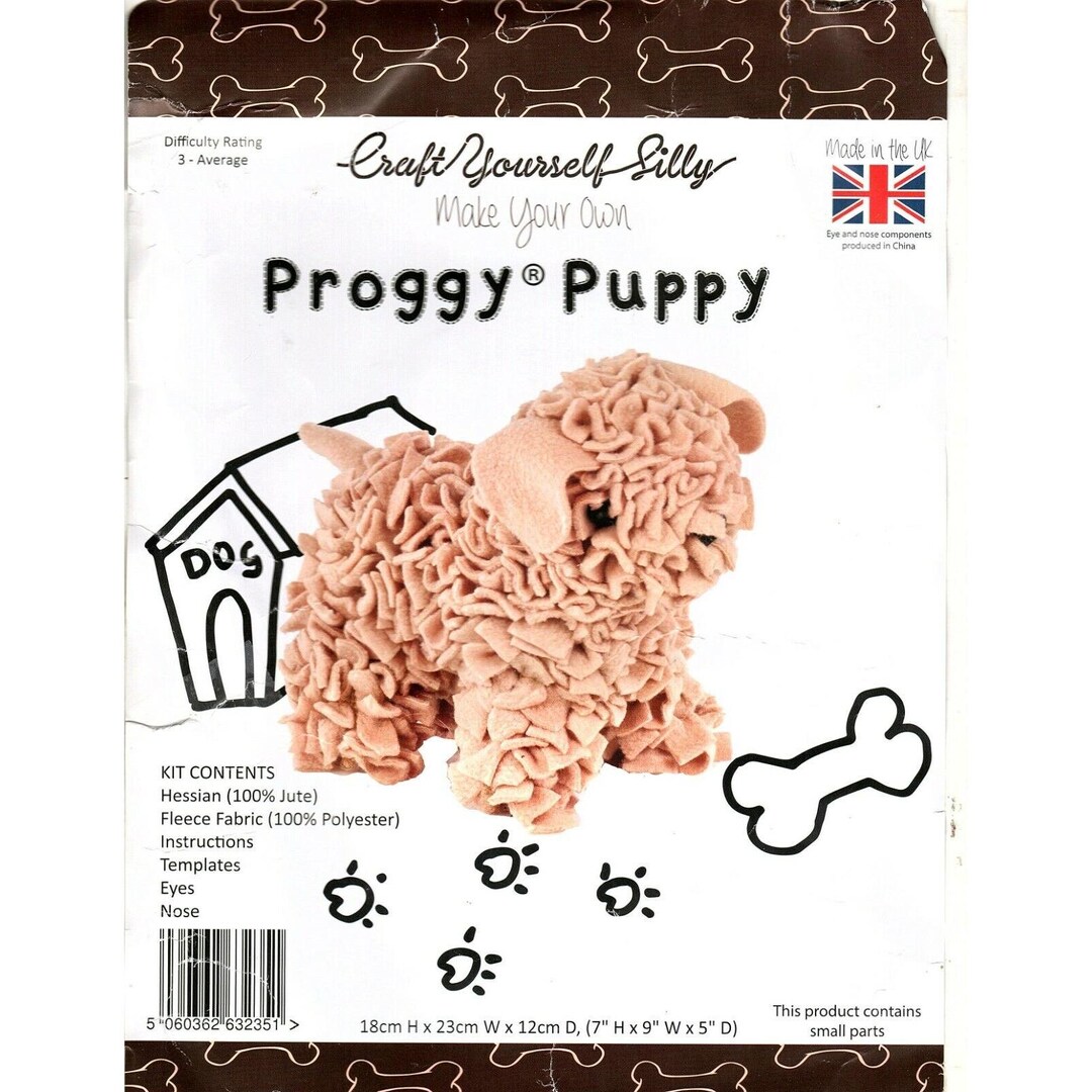 Craft Yourself Silly Plush Proggy Puppy Kit With Tool New and Sealed - Etsy
