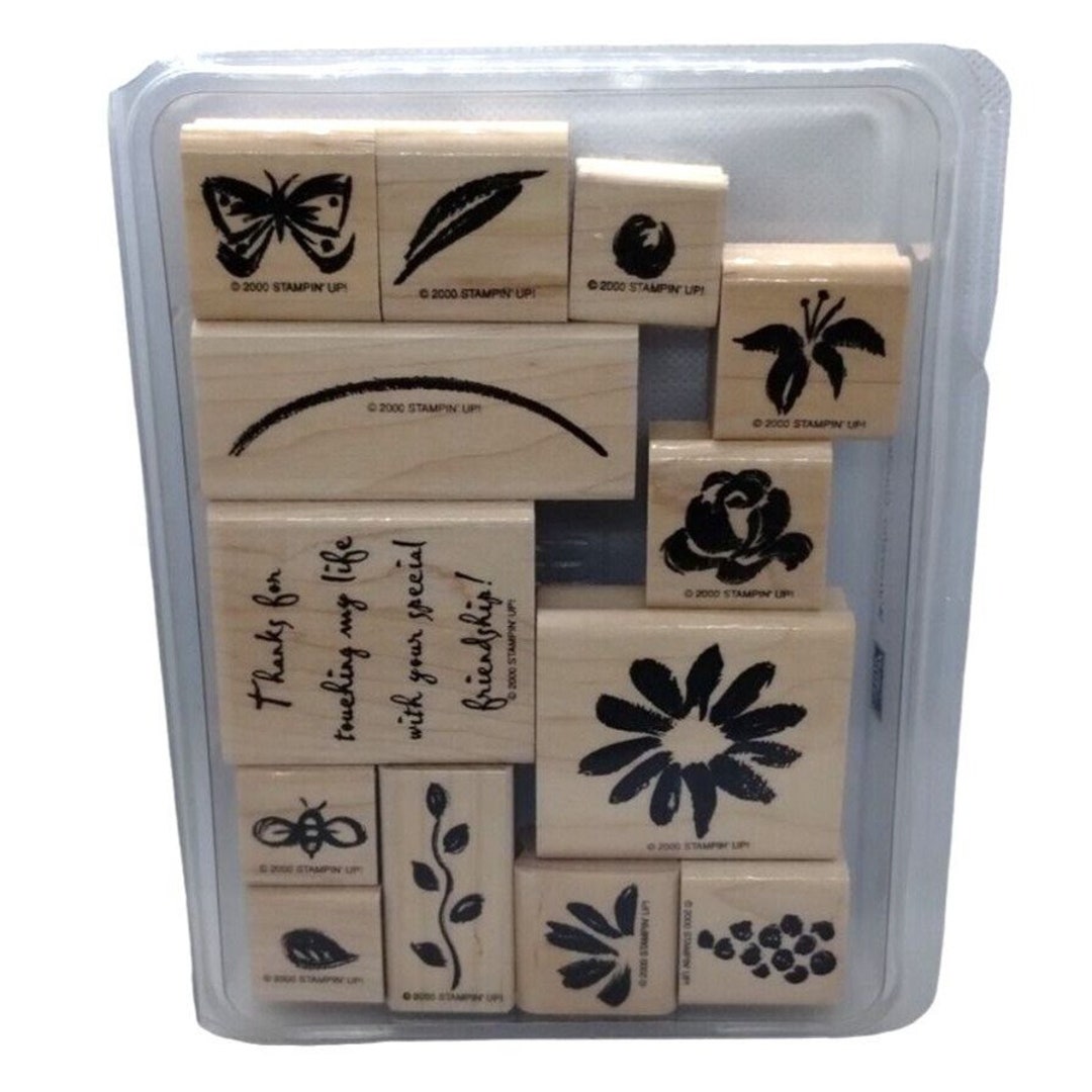 Stampin up Watercolor Garden 13 Piece Rubber Stamp Kit 2000 Floral ...