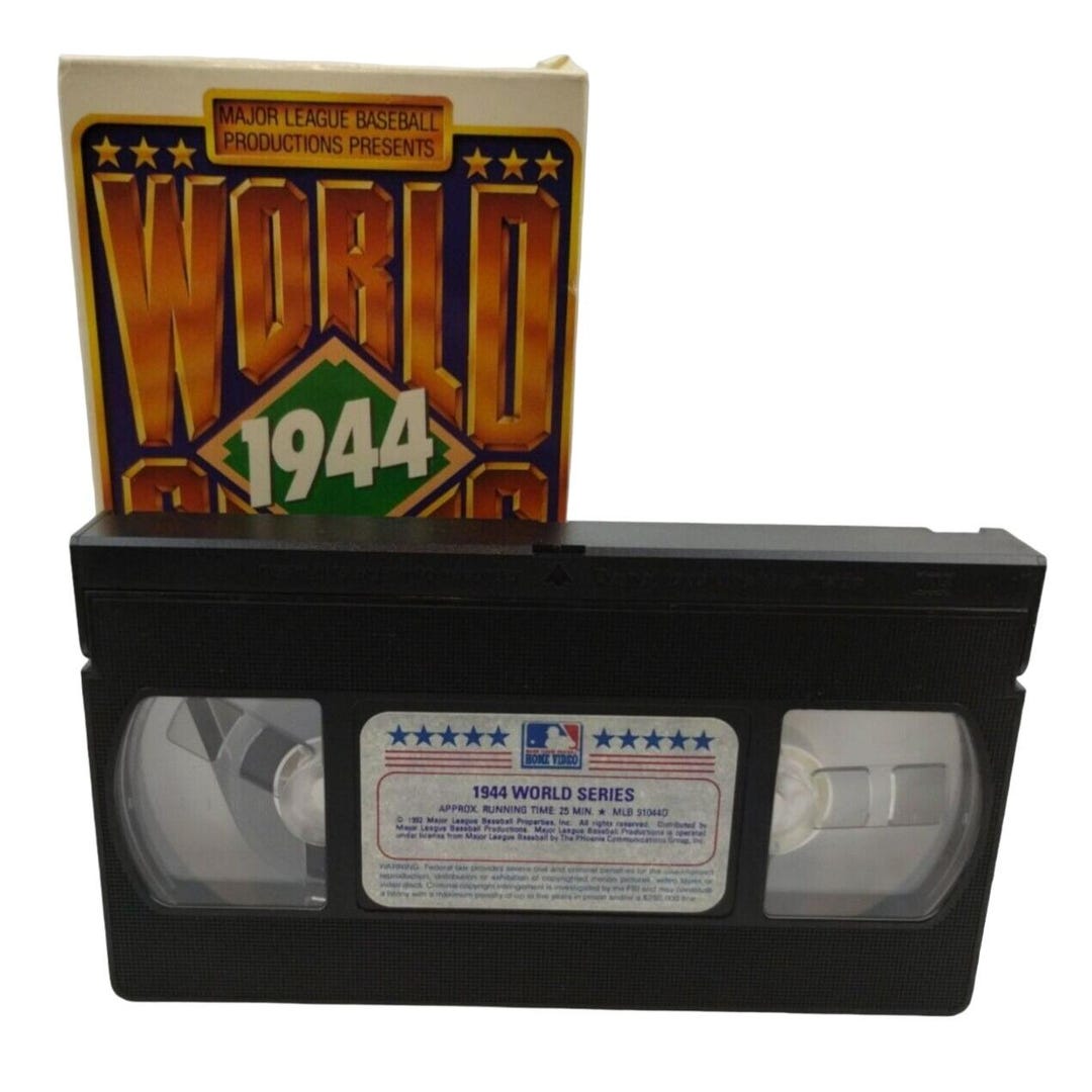1944 World Series VHS St Louis Cardinals VS St Louis Browns MLB ...