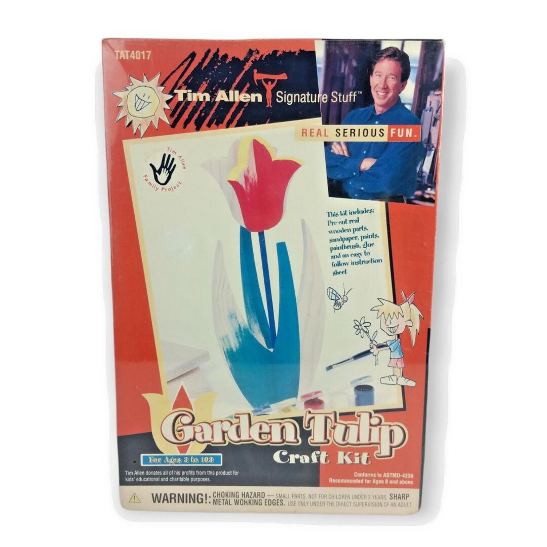 Tim Allen Signature Stuff Garden Tulip Craft Kit Pre-cut Wood Pieces ...