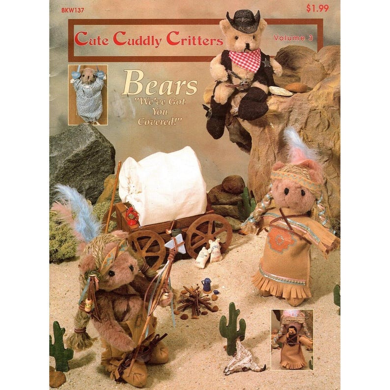 Cute Cuddly Critters Bear Costumes and Clothing Uncut Sewing Pattern - Etsy
