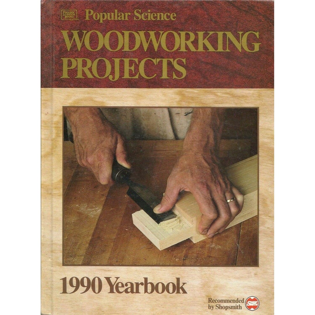Popular Science Vintage 1990 Yearbook Hardback Woodworking Projects ...