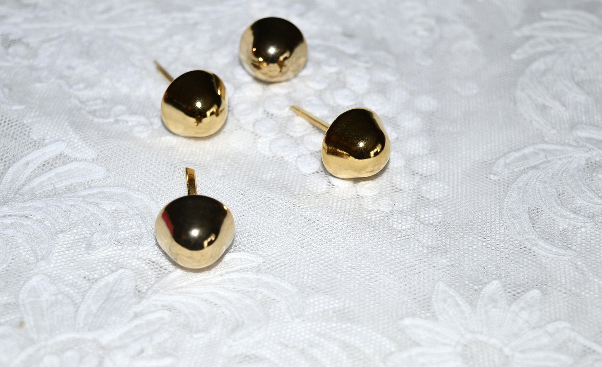 4 Clous de fond de sac en laiton doré 18 mm de diamètre - Etsy France