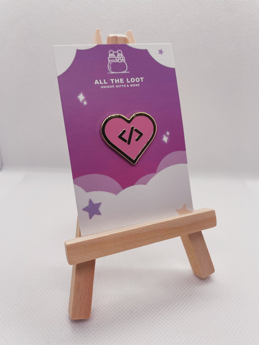 Kawaii Enamel Pin - Gift for Her - Programmer Gift - Girls Who Code - Hard Enamel Pin - Gold ...