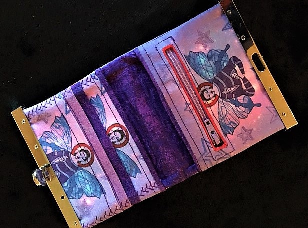 Mini Diva Wallet, Buddha-fly and Stars Fabric by Lazella_rosetta, Bridesmaid Clutch, Women's ...